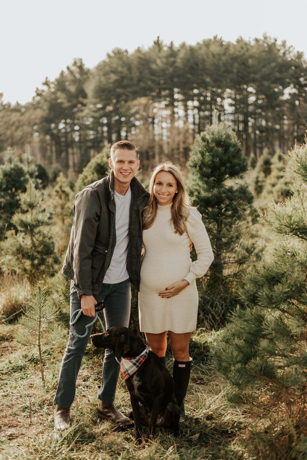 Maternity session at Medina Christmas Tree Farm