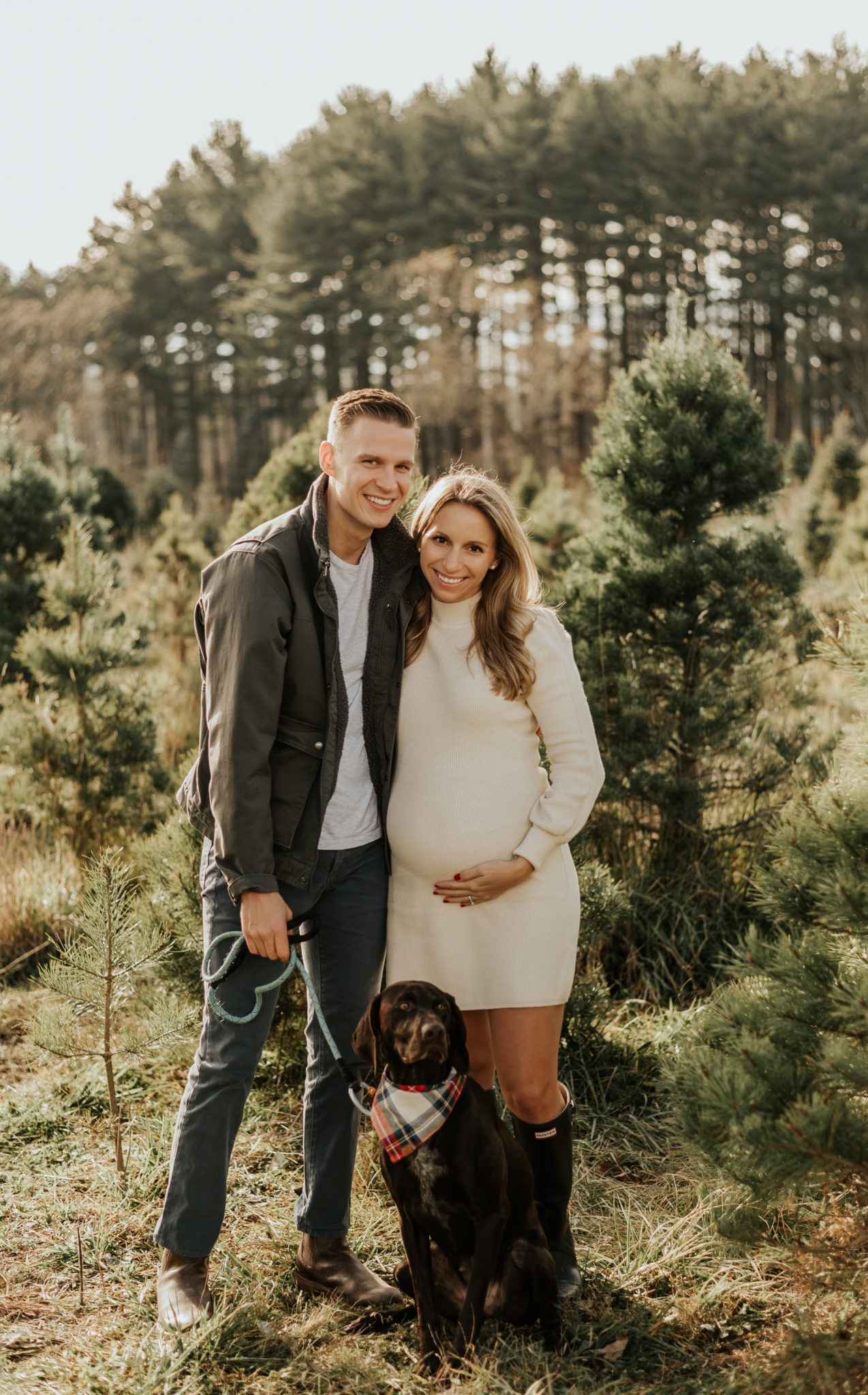 Maternity session at Medina Christmas Tree Farm